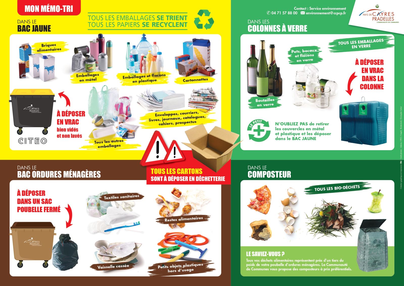 Collecte des ordures ménagères et tri sélectif